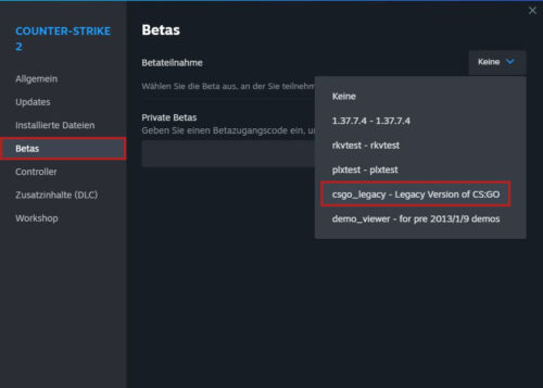 CS:GO spielen nach CS2 Release: Legacy Version [Guide]