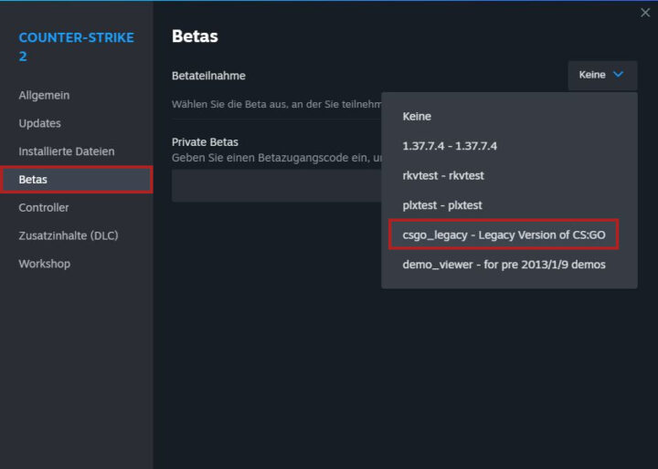 CS:GO spielen nach CS2 Release: Legacy Version [Guide]